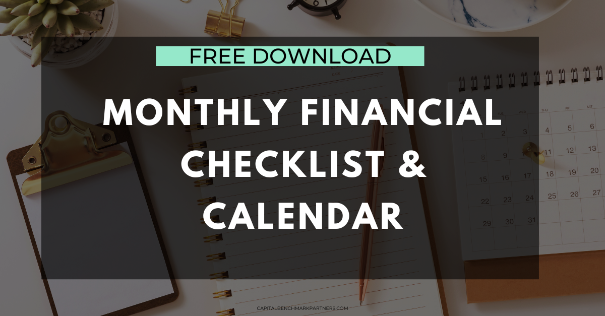 FREE: Financial Planning Calendar and Checklist - Capital Benchmark ...